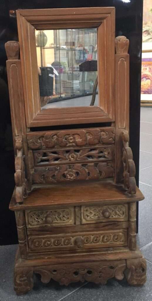 Antique Mirror Stand with Drawers – SWEE ENG